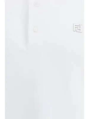 Fendi Cotton Polo - White