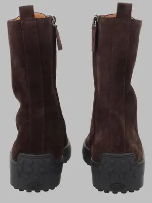 TOD'S Stivaletto Winter Gommino Boots - Brown