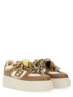 Fendi Match Sneaker - Cream