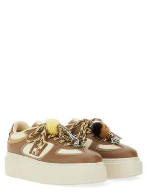 Fendi Match Sneakers - Cream