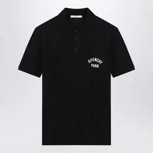 Givenchy Dark Polo Shirt With Logo Embroidery - Blue