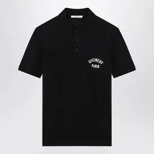 Givenchy Dark Polo Shirt With Logo Embroidery - Blue