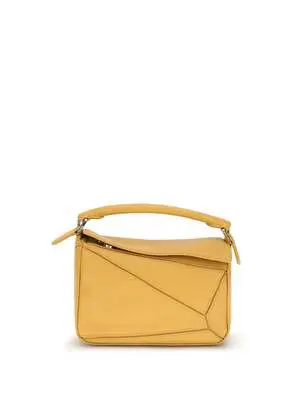 Loewe Featherlight Puzzle Mini Handbag - Yellow