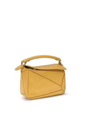 Loewe Featherlight Puzzle Mini Handbag - Yellow