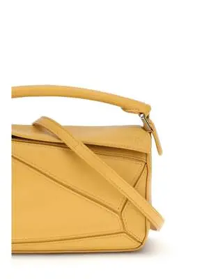 Loewe Featherlight Puzzle Mini Handbag - Yellow