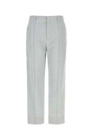 Chloé Light Grey Linen Blend Pant