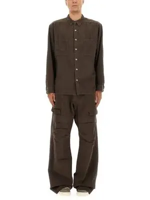 Rick Owens Jumbo Outershirt Shirt - Brown