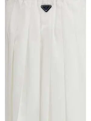 Prada Pleated Jersey Skirt