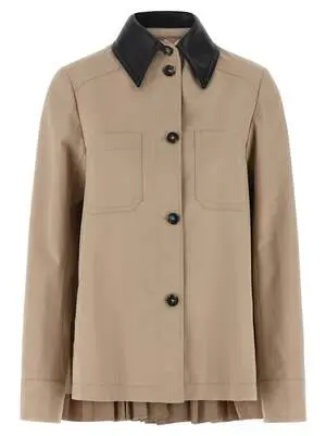 Sportmax Sportmax Technical Gabardine Overshirt Cream