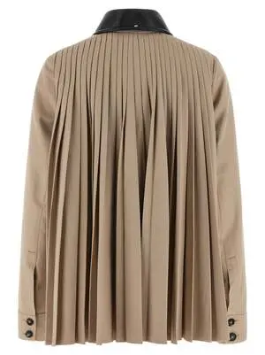 Sportmax Technical Gabardine Overshirt - Cream