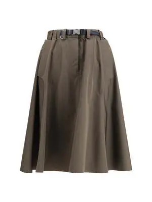 Prada Nylon Midi Skirt