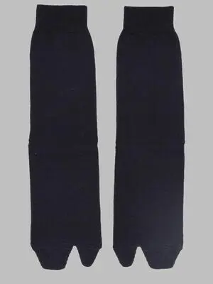 MAISON MARGIELA Ribbed Tabi Socks - Blue