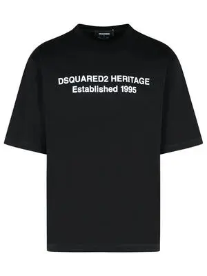 Dsquared2 Heritage' Cotton T-shirt - Black