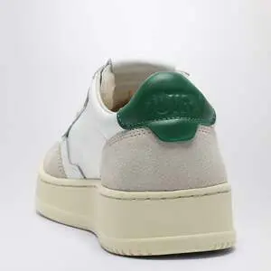 AUTRY Leather And Suede Low Top Sneakers - White