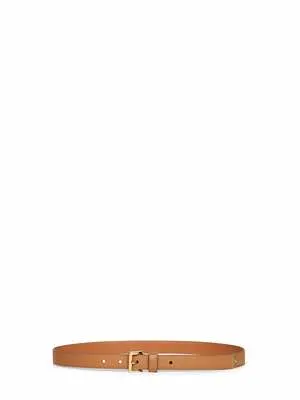 Prada Accessori Pelletteria Caramel Saffiano Leather Belt - Multicolor