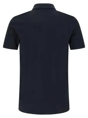 Givenchy Pocket Embroidery Polo Shirt - Blue