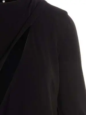 Versace Jersey Dress With Cut-out Detail - Black
