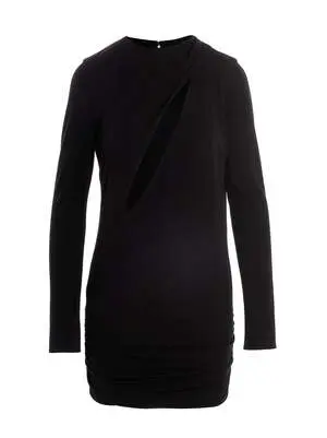 Versace Jersey Dress With Cut-out Detail - Black