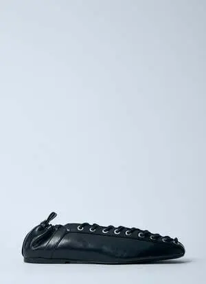 GANNI Ballerina Flats - Black
