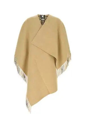 Burberry Beige Wool Cape - Brown
