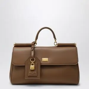 Dolce & Gabbana Leather My Sicily Top Handle Bag - Brown