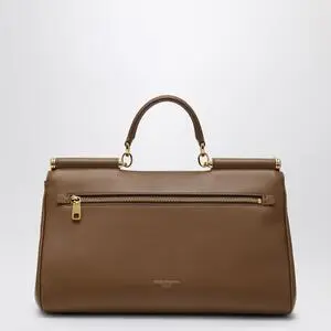 Dolce & Gabbana Leather My Sicily Top Handle Bag - Brown