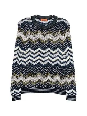 Missoni Zig Zag Motif Wool Sweater - Multicolor