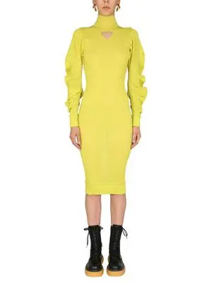 Bottega Veneta Silk Dress - Green