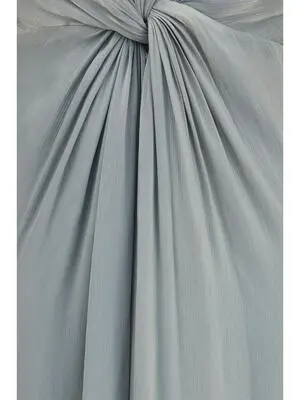 NISSA Long Crossover Dress - Green
