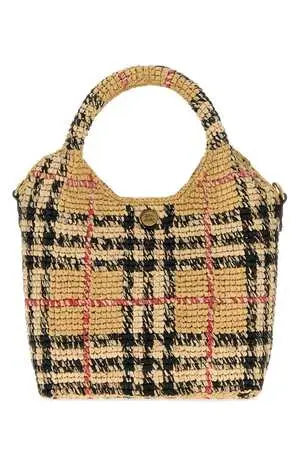 Burberry Embroidered Margate Handbag - Multicolor