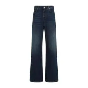 Alexander McQueen Cotton Jeans - Blue