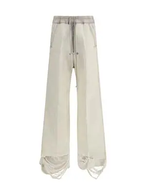 Rick Owens Wide Bela Pants In Denim - Multicolor