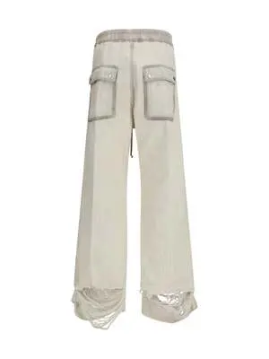 Rick Owens Wide Bela Pants In Denim - Multicolor