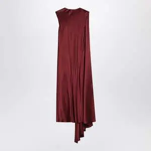 Max Mara Silk Satin Midi Dress - Red