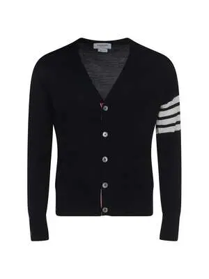 Thom Browne Virgin Wool Cardigan - Blue