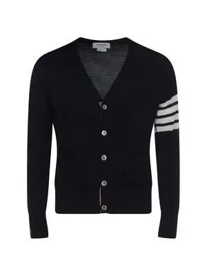 Thom Browne Virgin Wool Cardigan - Blue