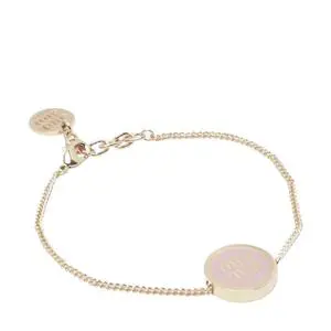 Miu Miu Logo Enameled Metal Bracelet - Pink