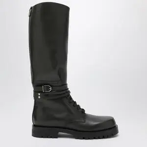 DURAZZI MILANO Dark High Combat Boots - Green