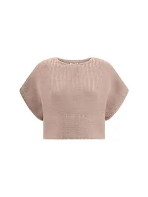Alaïa Chunky Knit Sweater - Pink