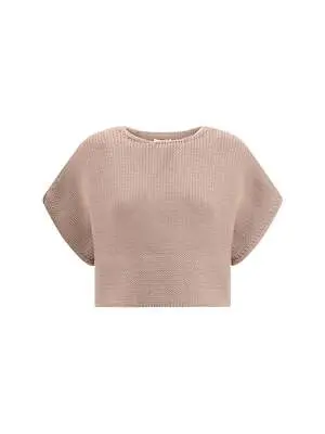 Alaïa Chunky Knit Sweater - Pink