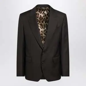 Dolce & Gabbana Single-breasted Wool Jacket - Brown