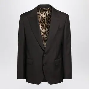 Dolce & Gabbana Single-breasted Wool Jacket - Brown