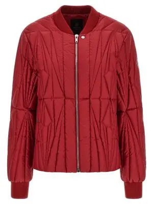 Rick Owens Geocamo Flight Down Jacket - Red