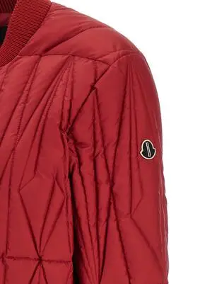 Rick Owens Geocamo Flight Down Jacket - Red