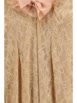Alessandra Rich Stretch Lace Evening Dress