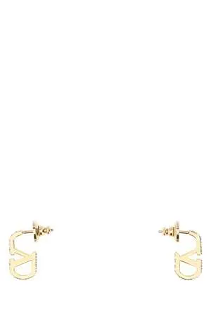 Valentino Garavani Metal Vlogo Signature Earrings - Gold