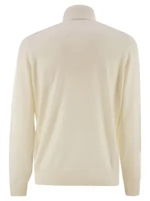 Brunello Cucinelli Cashmere Turtleneck Sweater - Cream