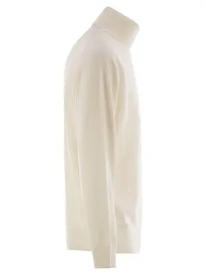 Brunello Cucinelli Cashmere Turtleneck Sweater - Cream