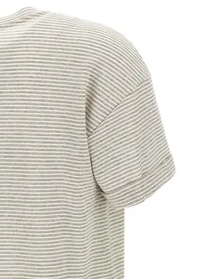 Peserico Lamé Stripes T-shirt