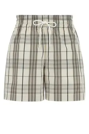 Burberry Embroidered Poplin Shorts